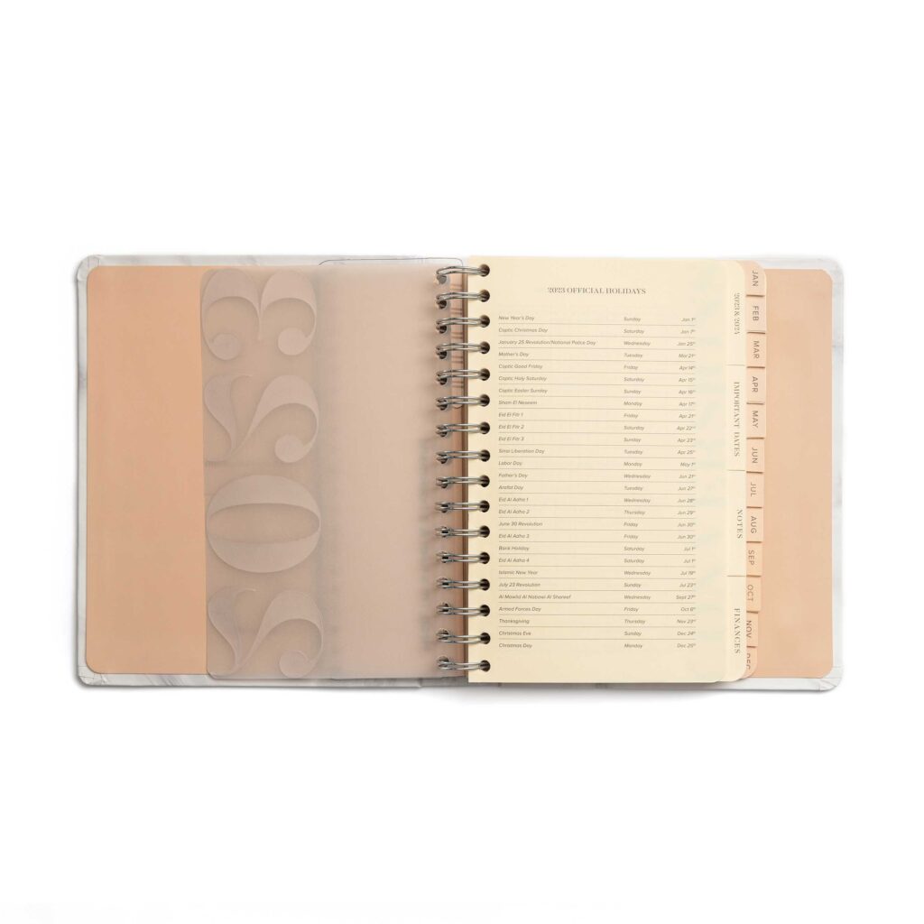 Marble 2023 Desk Planner - Write Concept