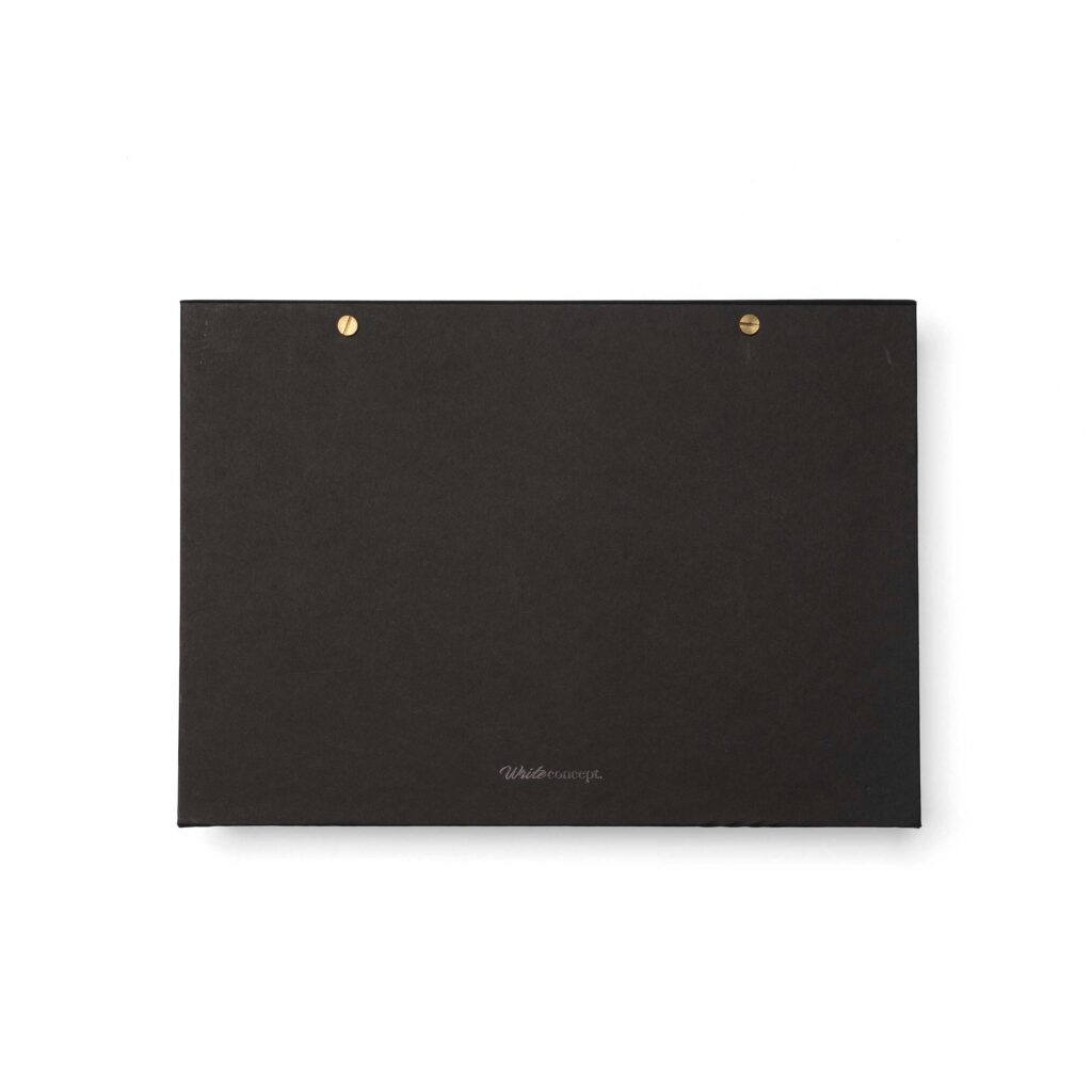 Blk A4 Undated Weekly Desk Calendar - Write Concept